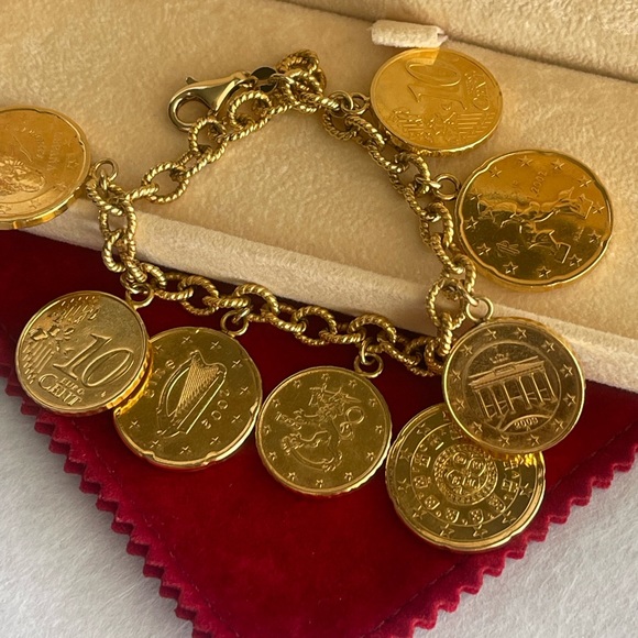 Jewelry | Rare Finding Euro Coins Veronese Bracelet | Poshmark